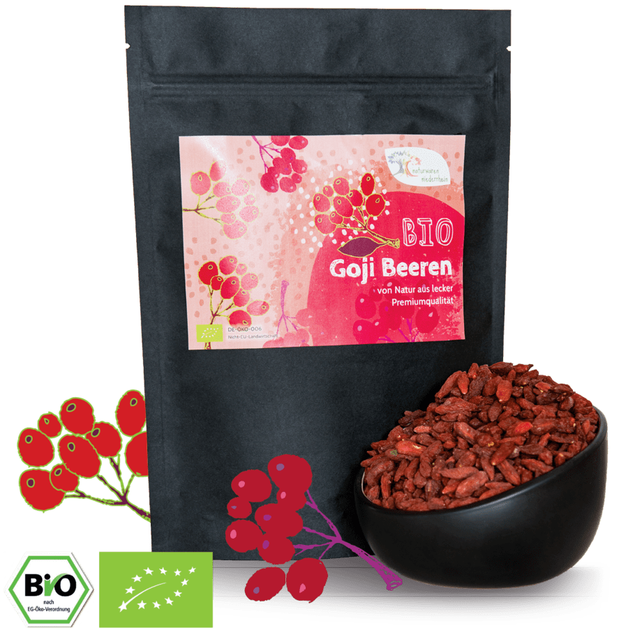 Bio Goji Beeren - 1 kg - 500 g - 250 g | naturwaren-niederrhein.de